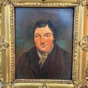 Small Antique Oil Painting Portrait Study of Gentleman Called Mr Crooks ...