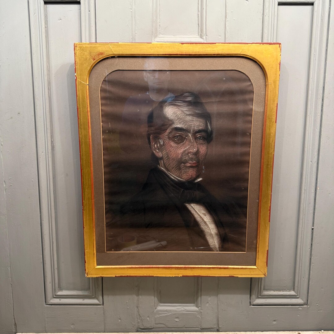 Antique Georgian Portrait in Pastel of a Gentleman (1 of 2) - Etsy