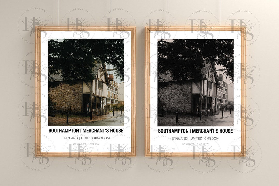 Southampton, Medieval Merchants House Print. Digital Download ...