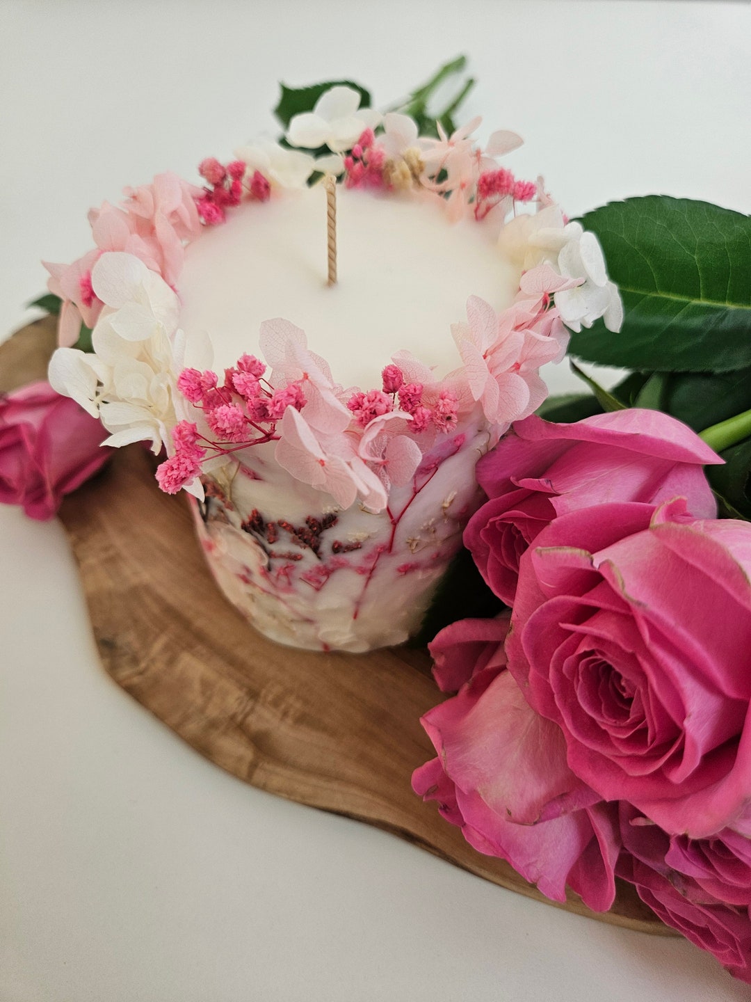 Botanical Handmade Candle, Flower Candle, Soy Candle, Unique Candle ...