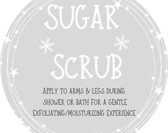 Set of 6 Stickers coffee Sugar Scrub - Etsy