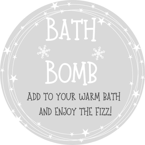 Bath Bomb Labels - Etsy