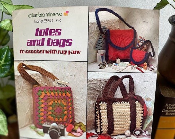Vintage Columbia-minerva Totes & Bags Crochet Pattern Booklet - 9 ...