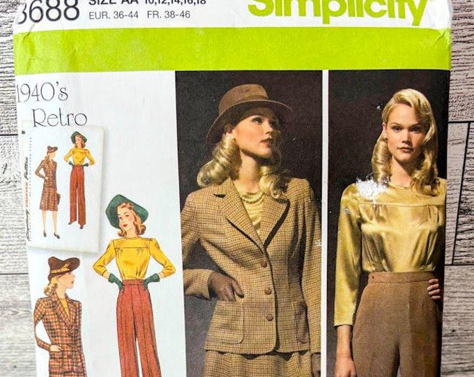 Simplicity Sewing Pattern No. 3688 - Misses Blouse, Skirt, Pants, and ...