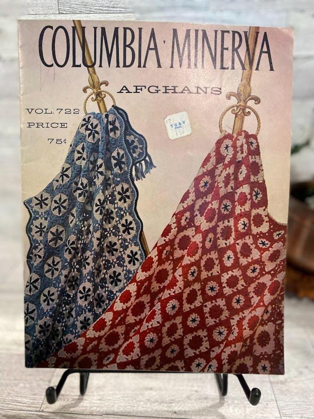 Vintage Columbia Minerva Afghan Pattern Booklet - Complete Instructions ...