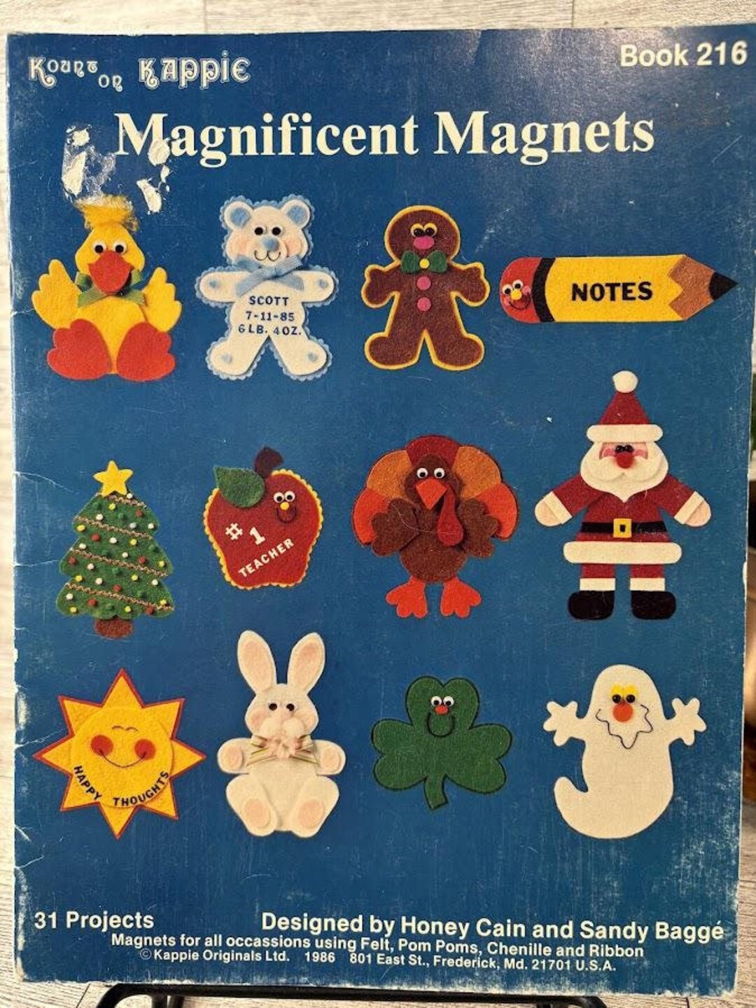 Vintage Magnificent Magnets Pattern Booklet - Kappie Originals, Book ...