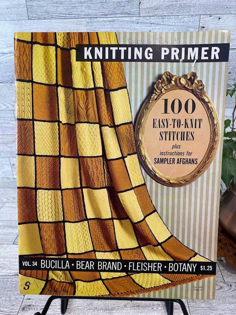 Vintage Bucilla Knitting Primer Volume 34, Copyright 1968 - Etsy