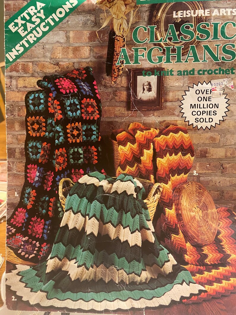 Vintage Afghans Patterns 2 Classic Crochet Patterns, Leisure Arts ...
