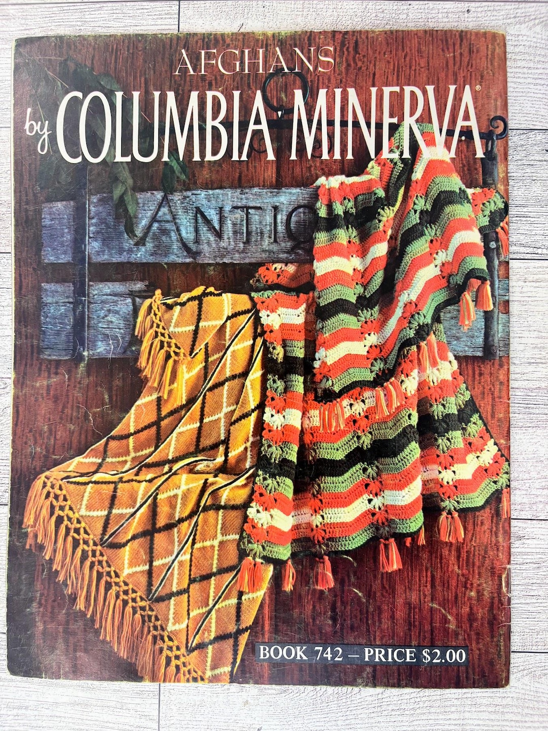 Vintage Columbia Minerva Afghan Pattern Booklet - Complete Instructions ...