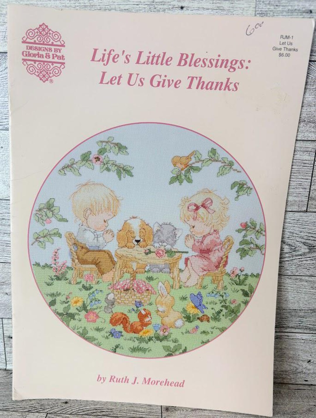 Vintage 1994 Counted Cross Stitch Booklet - Book RJM-1 "let Us Give ...