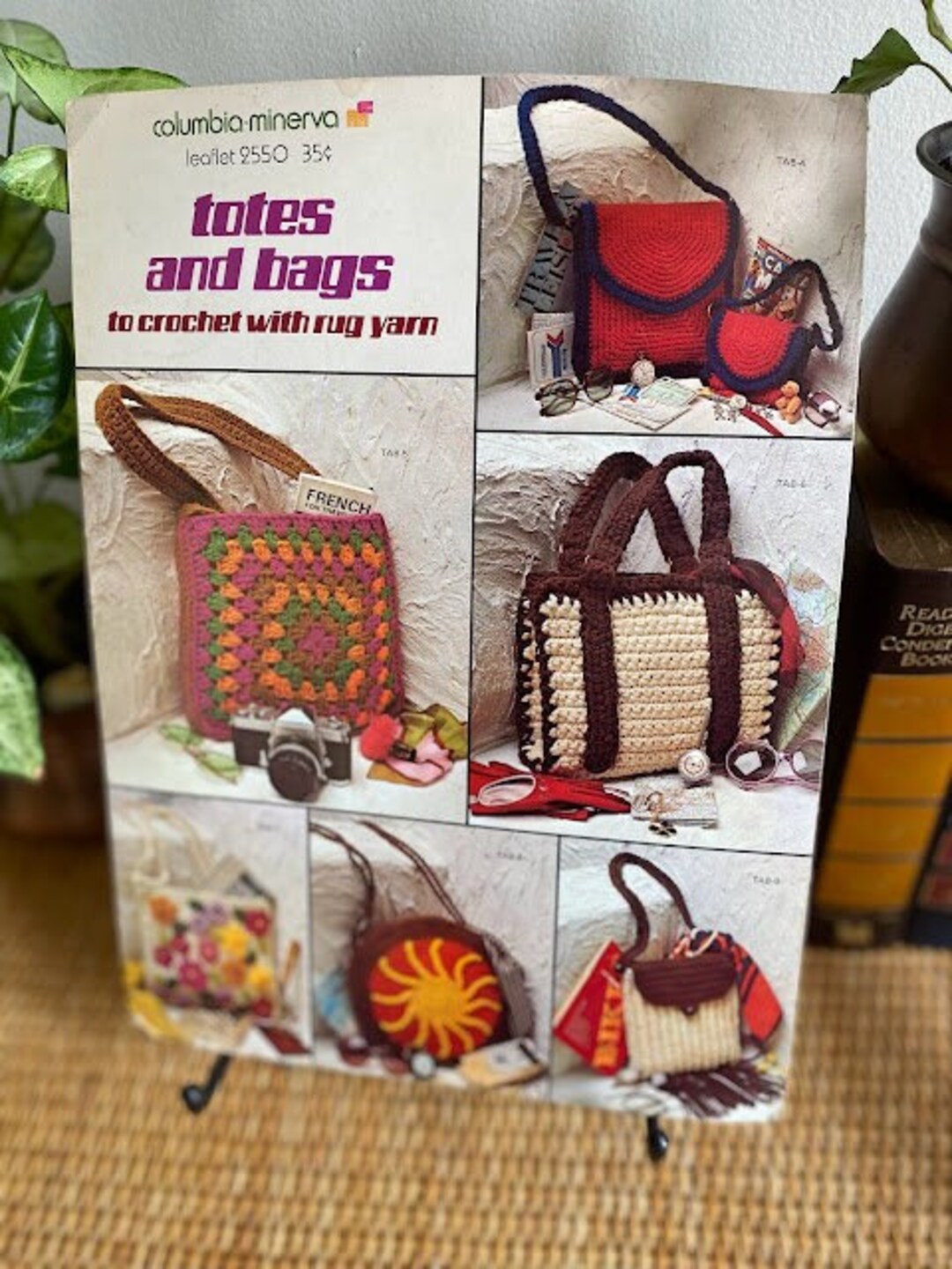 Vintage Columbia-minerva Totes & Bags Crochet Pattern Booklet - 9 ...