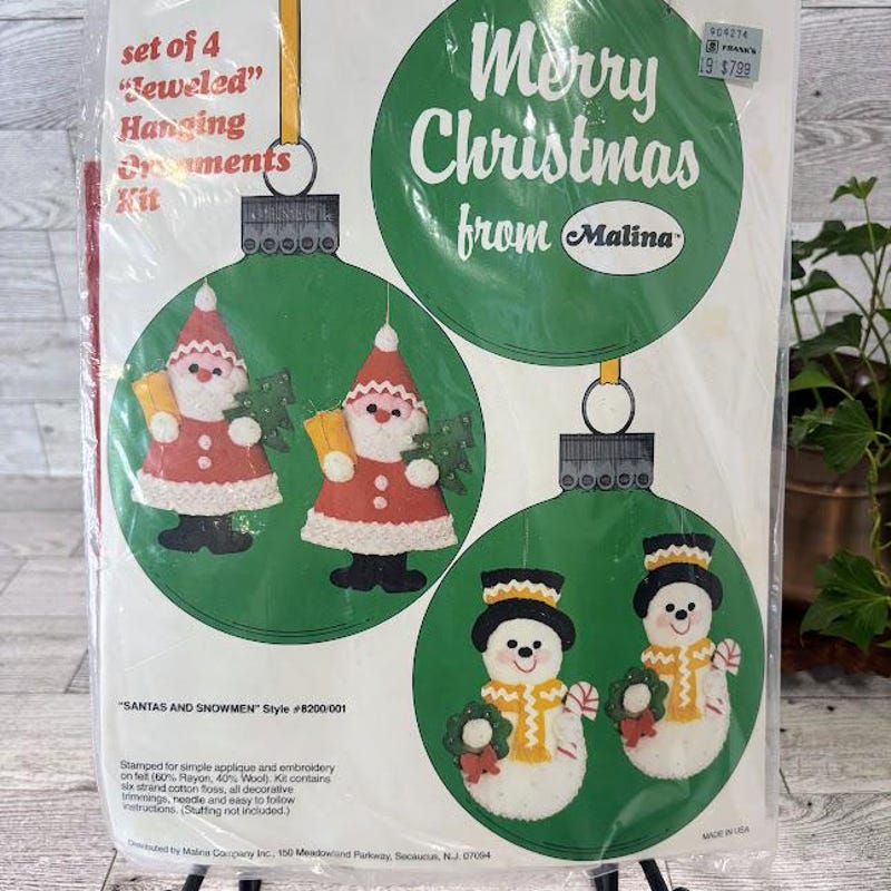 Vintage Felt Snowmen Kits - Etsy