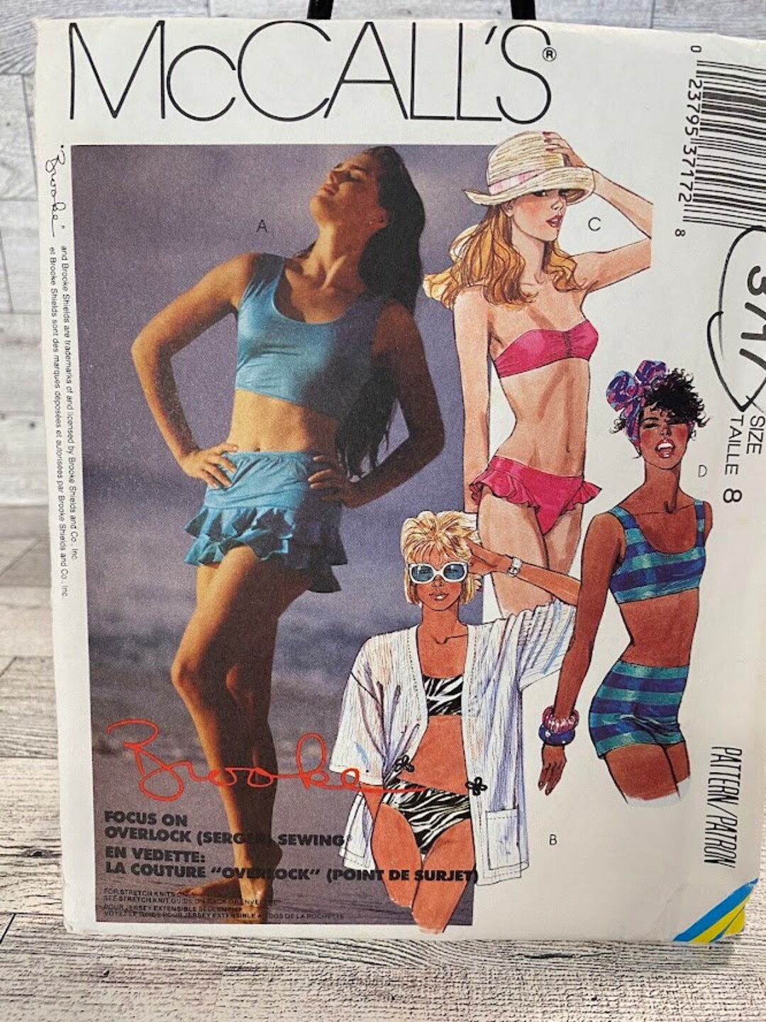 Vintage 1988 Mccalls Sewing Pattern No. 3717 - Misses' Swimsuit Size 8 - UNCUT - Etsy