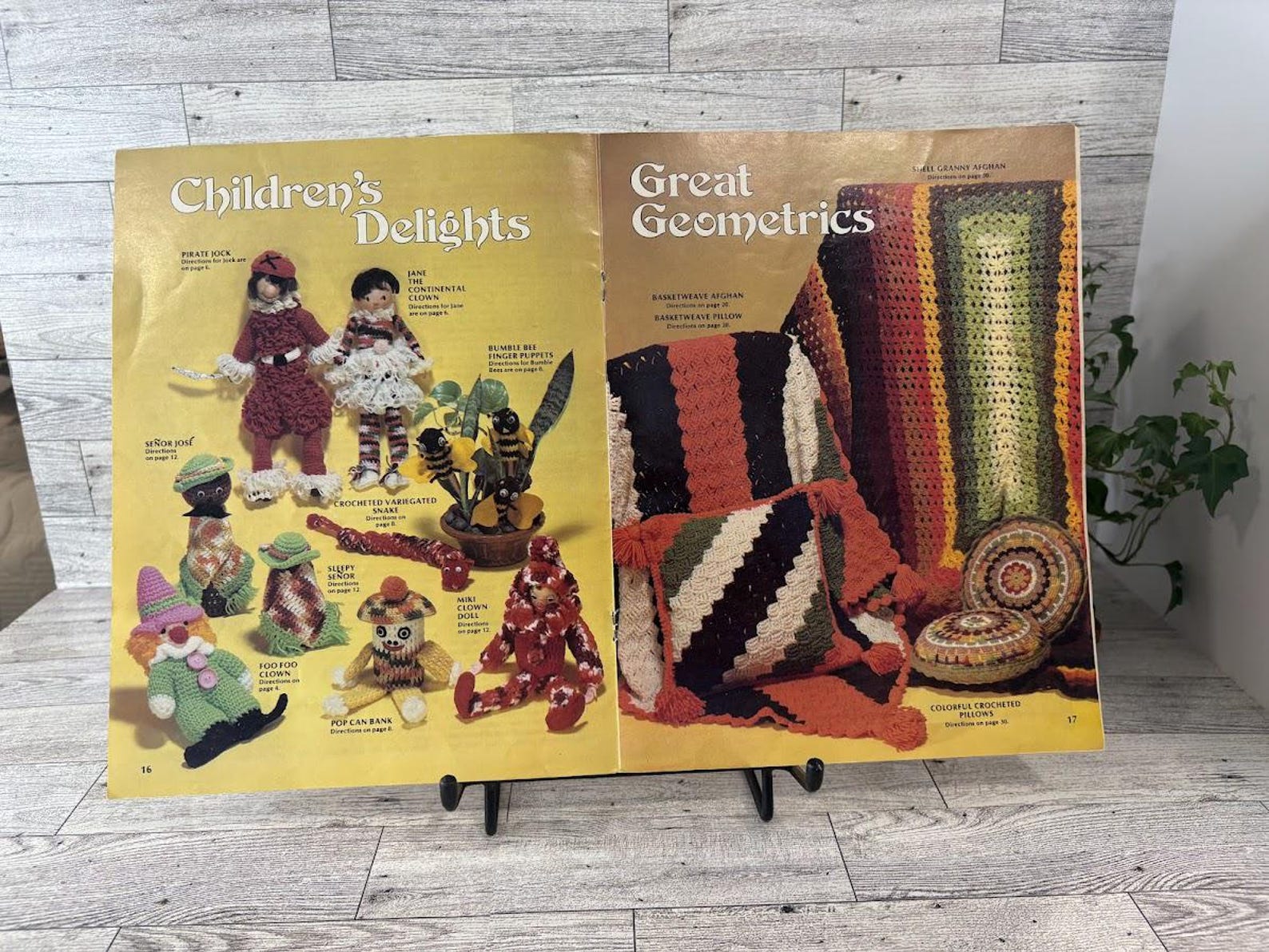 RARE Vintage Crochet Pattern Booklet - Crocheted Favorites & Originals ...