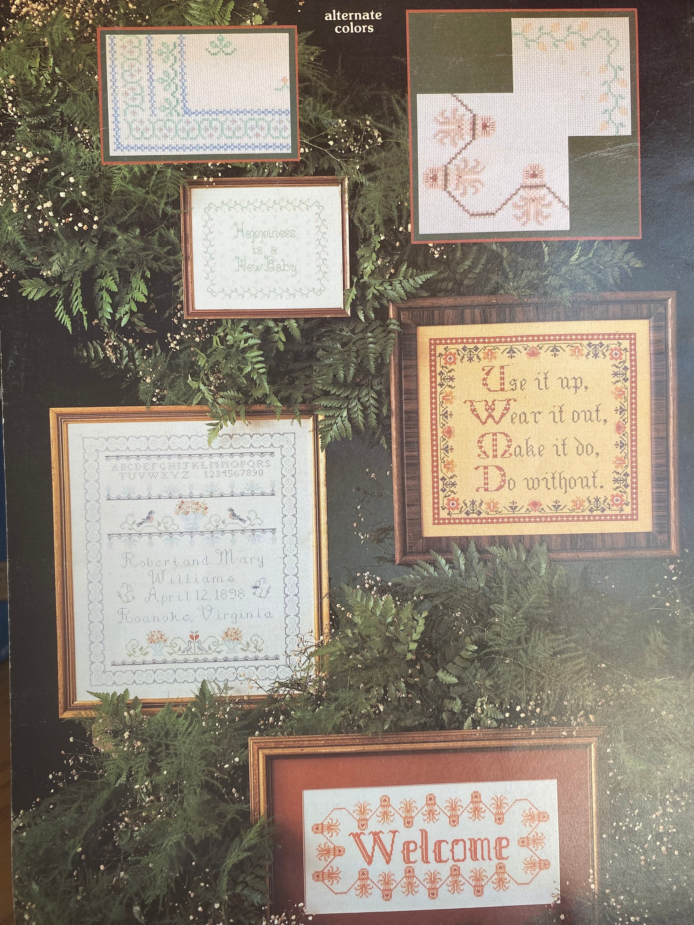 Vintage Charted Classic Samplers Embroidery Pattern Book No. 161 ...