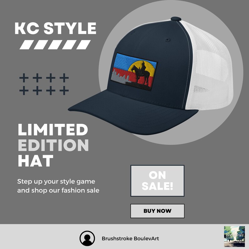 KC Scout Hat KC Skyline Hat Kansas City Cap Kansas City Love Hat Gift Trucker Baseball Hat Gift ...