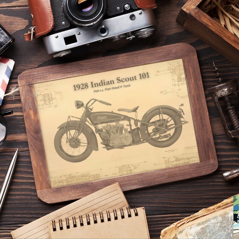 Motorcycle Print - Etsy