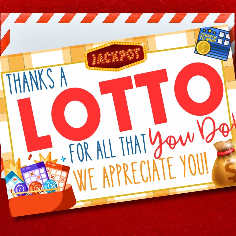 Lotto Ticket Appreciation - Etsy