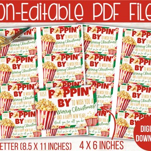 Just Poppin' by to Say, Thank You for All You Do, Popcorn Gift Card ...