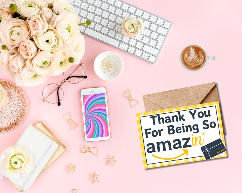 Thank You for Being so Amazin', Thank You Tag, Amazon Gift Card Tag ...