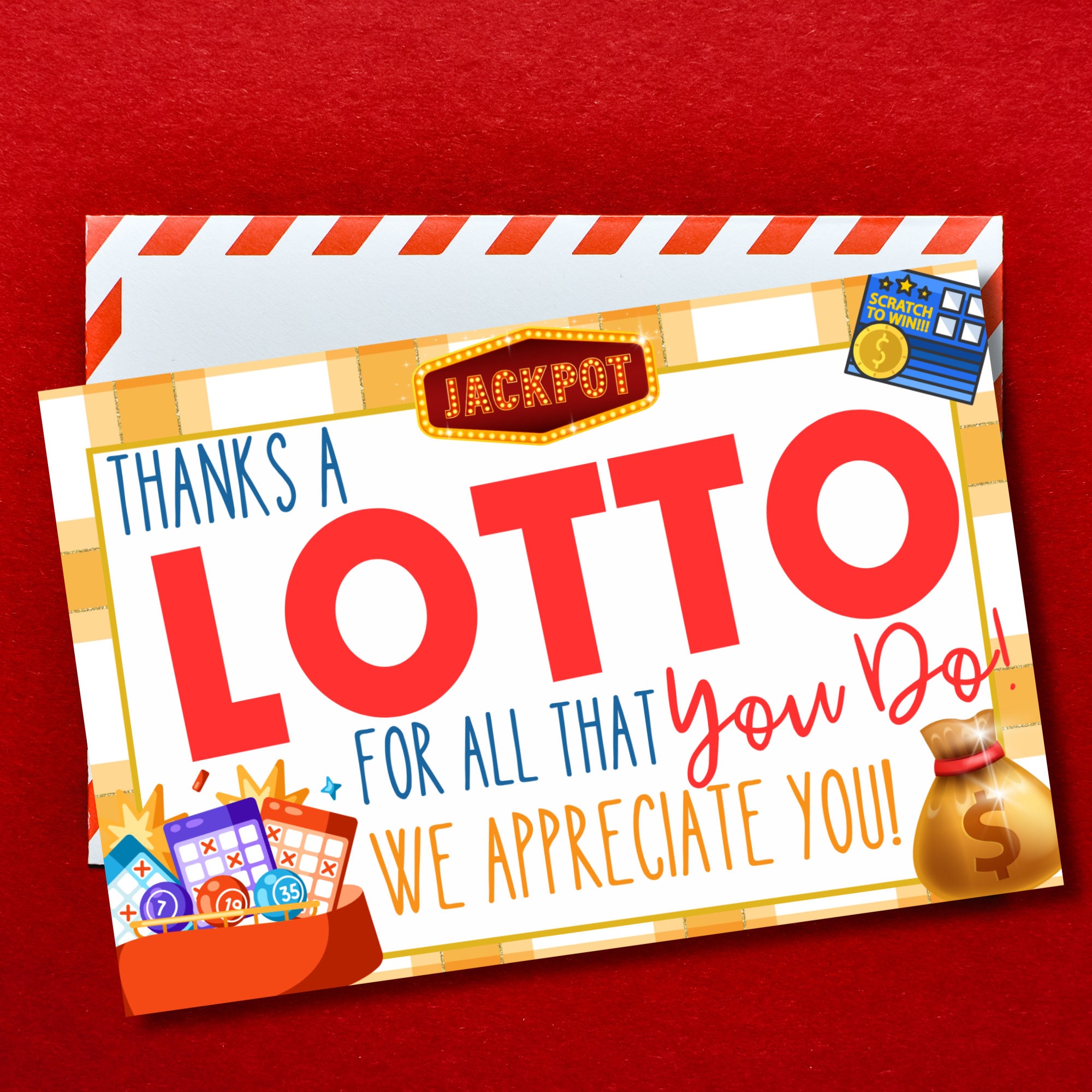 Thanks A Lotto for All That You Do, Thank You Tag, Staff Appreciation ...