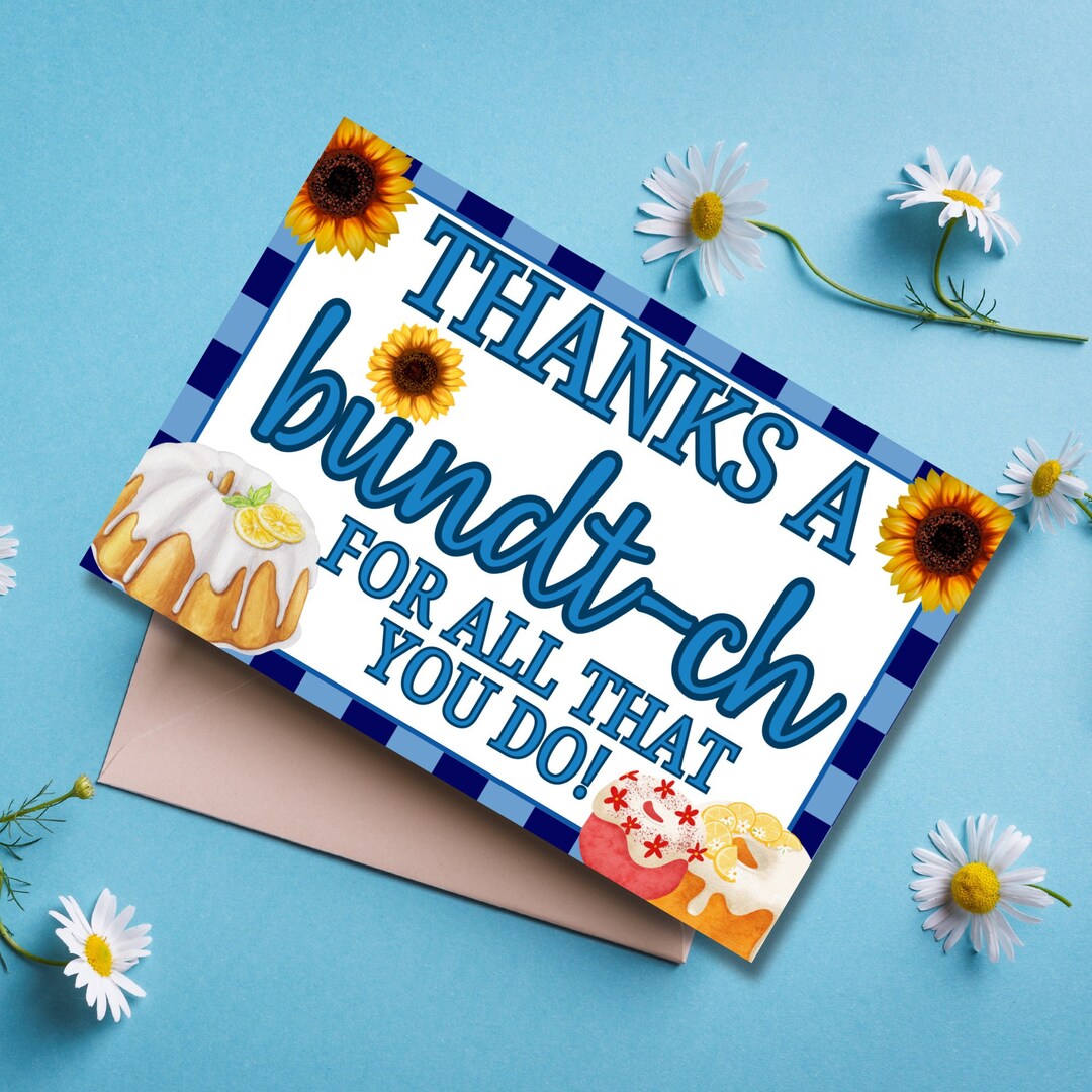 Thanks A Bundt-ch for All You Do, Staff Appreciation, Employee ...