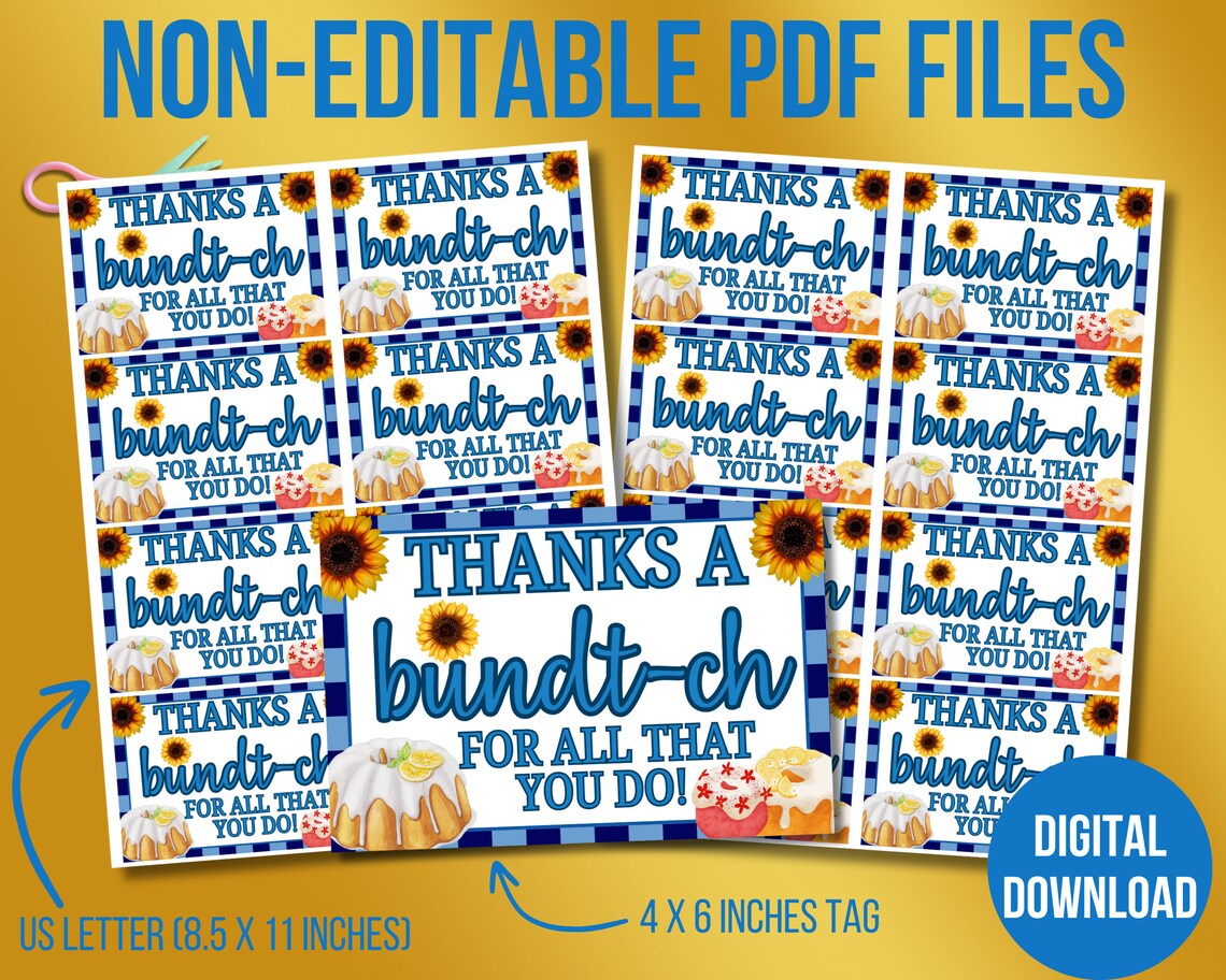 Thanks A Bundt-ch for All You Do, Staff Appreciation, Employee ...