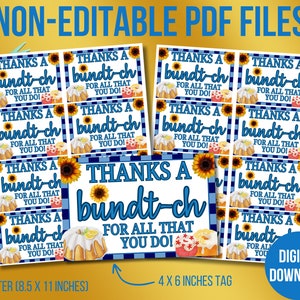 Thanks A Bundt-ch for All You Do, Staff Appreciation, Employee ...