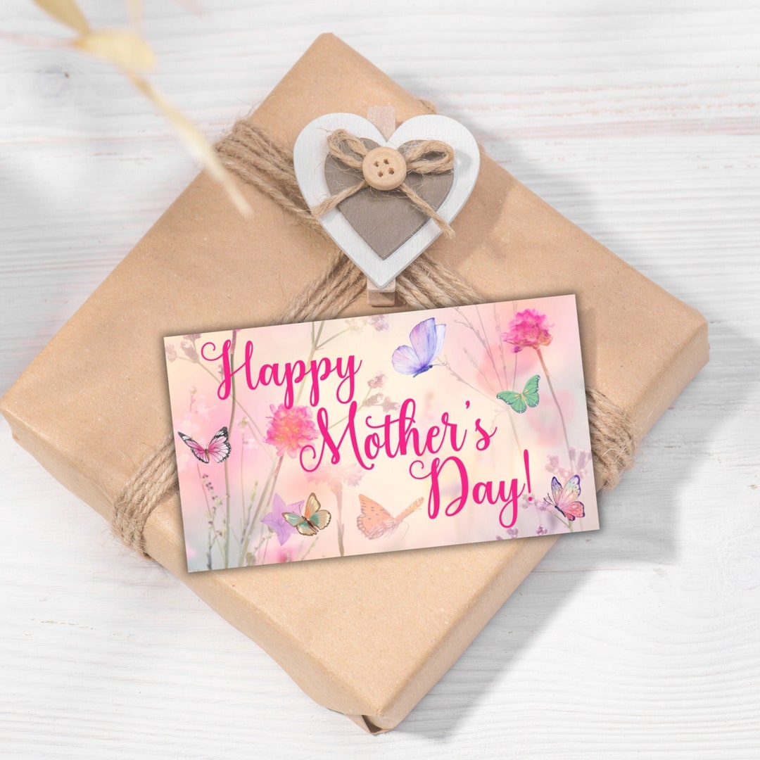 Happy Mother's Day Gift Tag, Mother's Day Tag, Gift Bag Tag, Gift Box ...