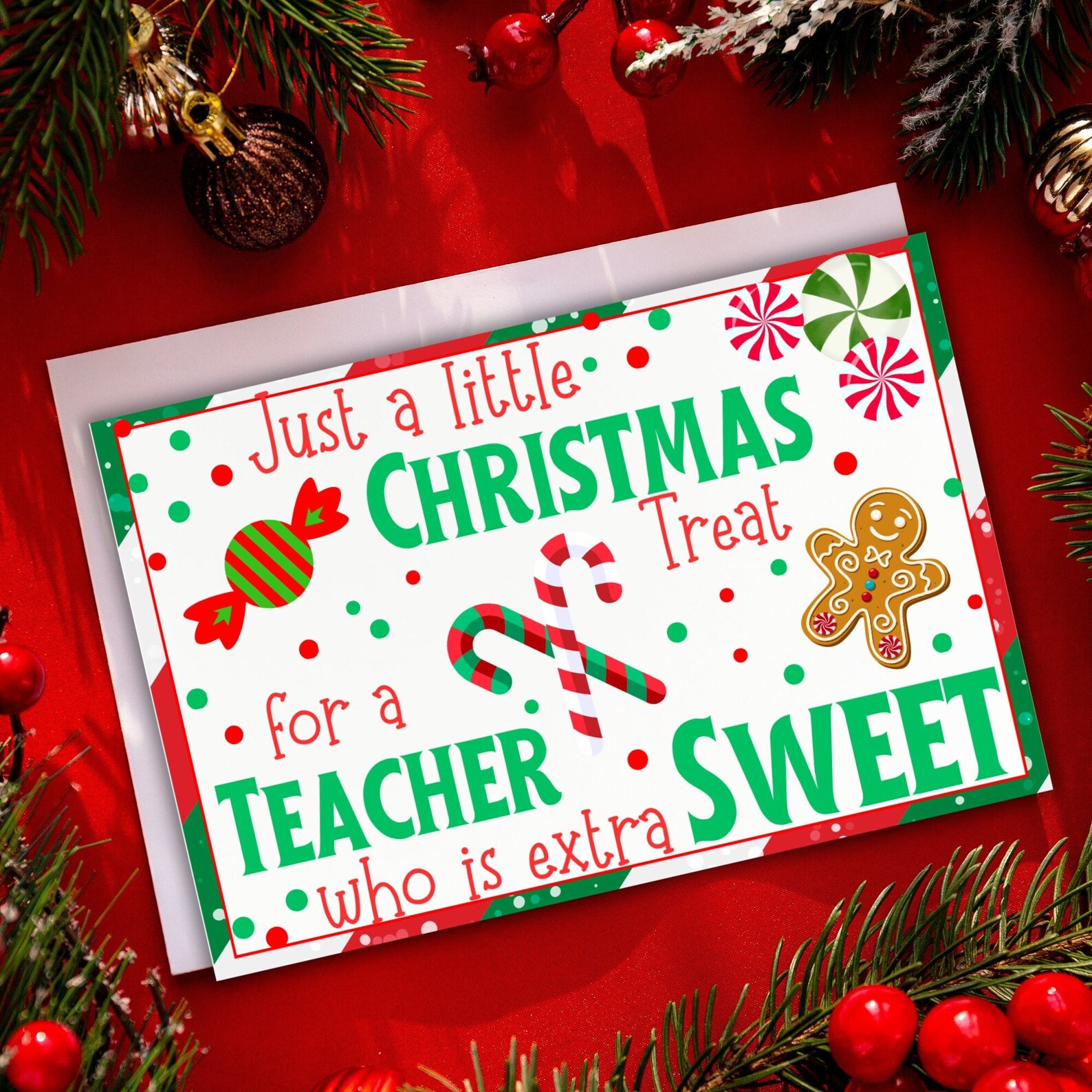 Just a Little Christmas Treat for a Teacher Who is Extra Sweet, Teacher ...