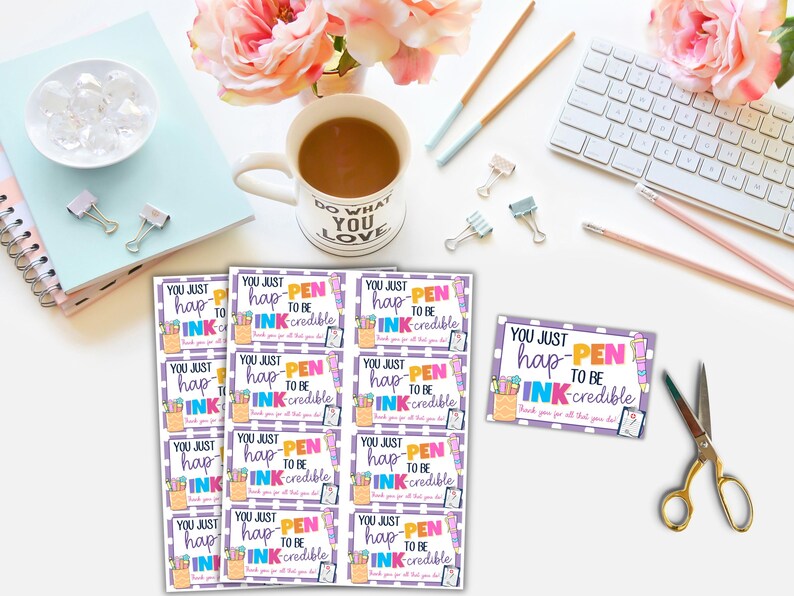 Ink-credible Pen Nurse Appreciation Gift Tags Printable | Thank You ...