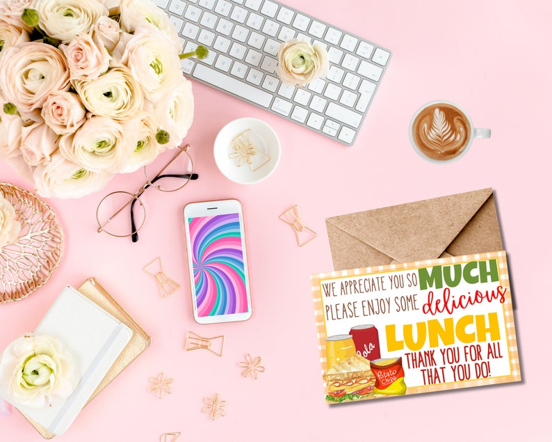 We Appreciate You so Much Please Enjoy Some Delicious Lunch, Staff ...