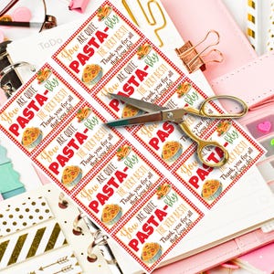 Pasta-bly the Best Teacher Appreciation Gift Tags Printable | Food Pun ...