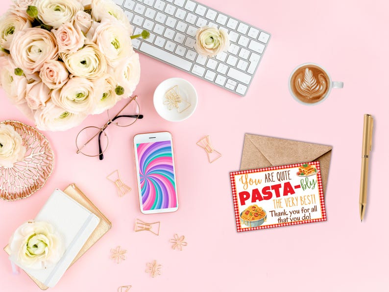 Pasta-bly the Best Teacher Appreciation Gift Tags Printable | Food Pun ...