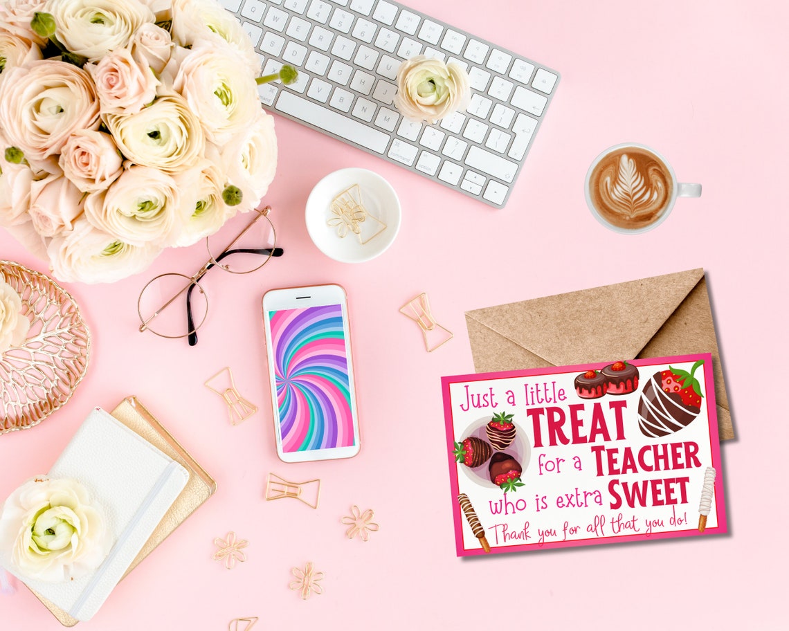 Just a Little Treat for a Teacher Who is Extra Sweet, Teacher Thank You ...