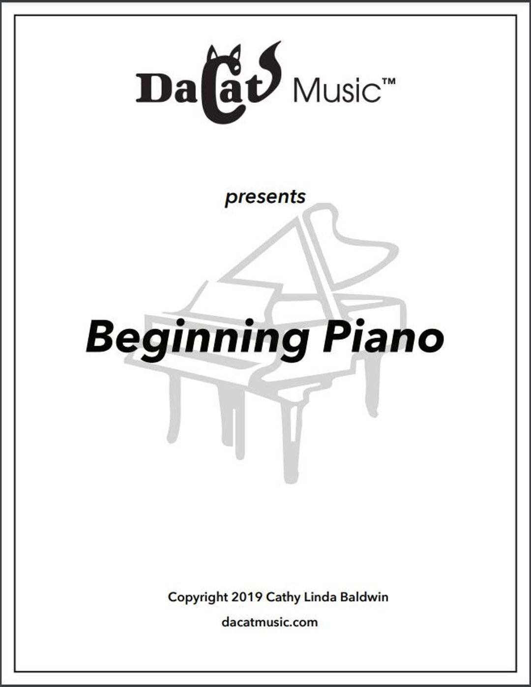 Beginning Piano Book 1 - Etsy
