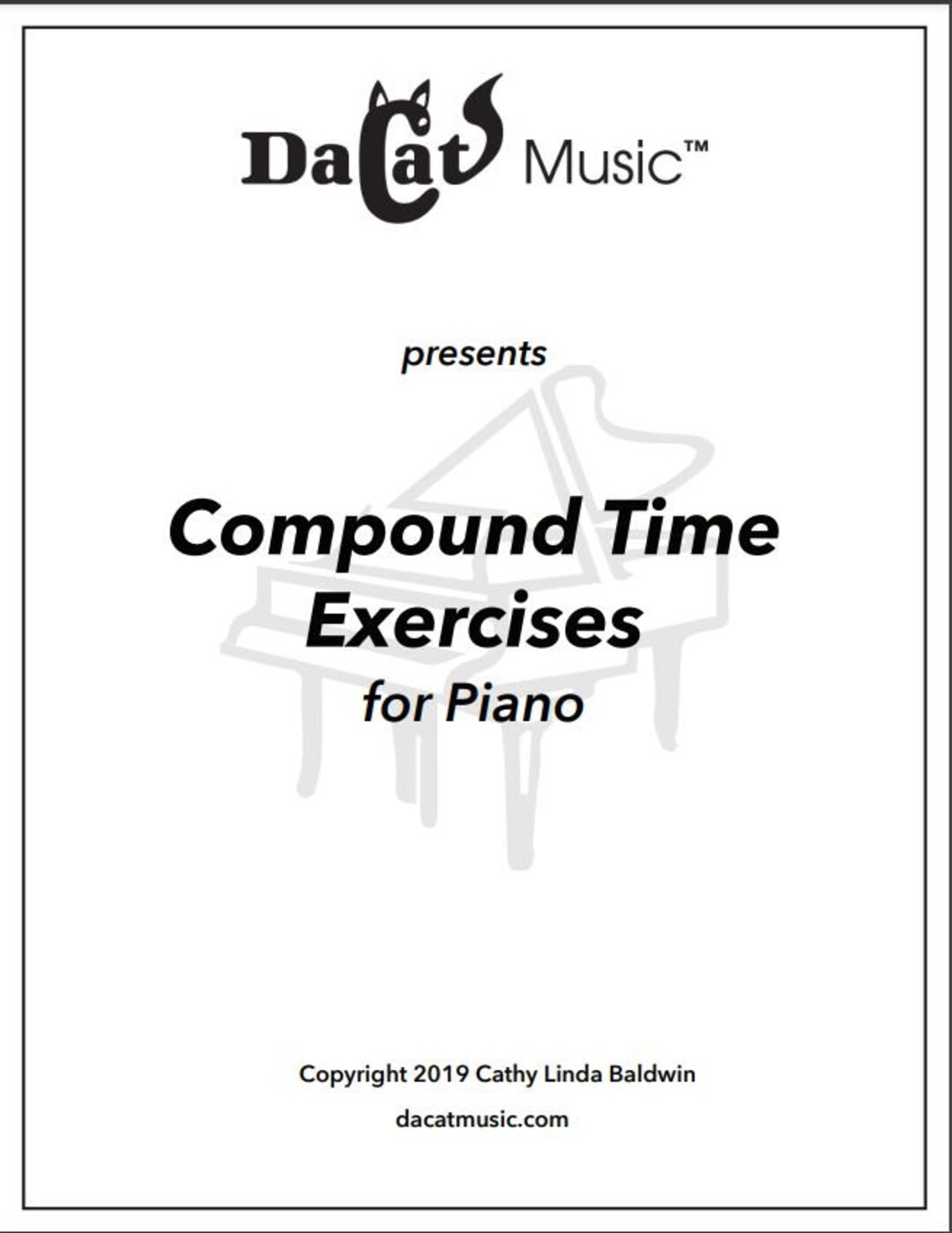 Compound Time Exercises for Piano - Etsy