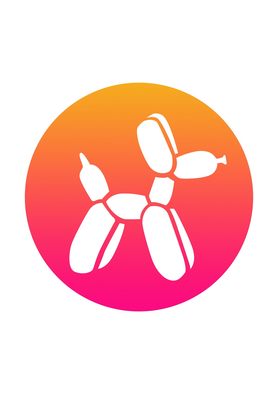 Pop Art Balloon Dog Print Clipart Instant Download - Etsy