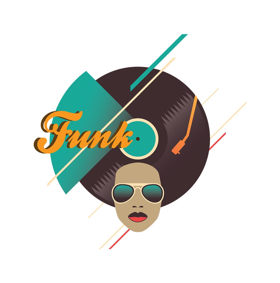 70s Retro Seventies Funk Music Vinyl Clipart, Vintage Afro Classic ...