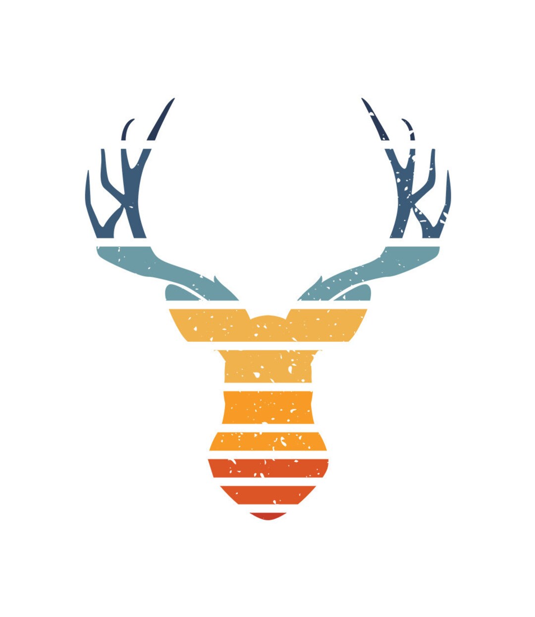 Retro 80s Deer 1980s Style Nature Lover Print, 80s Throwback Animal Png ...
