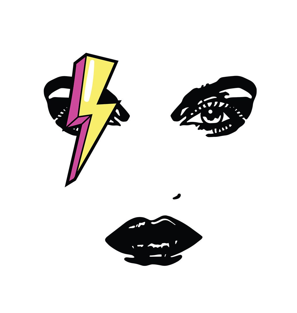 Retro 80s Woman Face Clipart Classic Throwback 80's Nostalgia 80's Baby ...