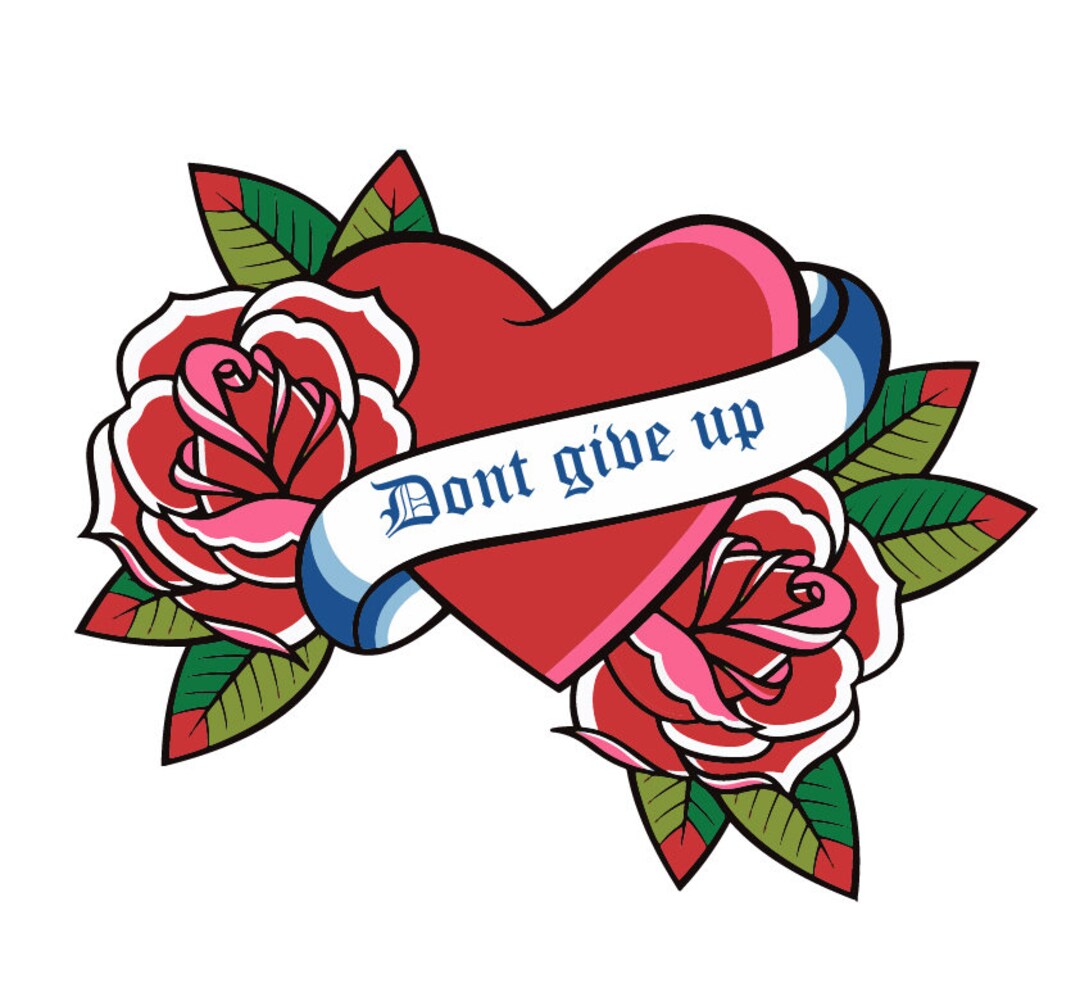 Positive Heart and Roses Clipart - Etsy