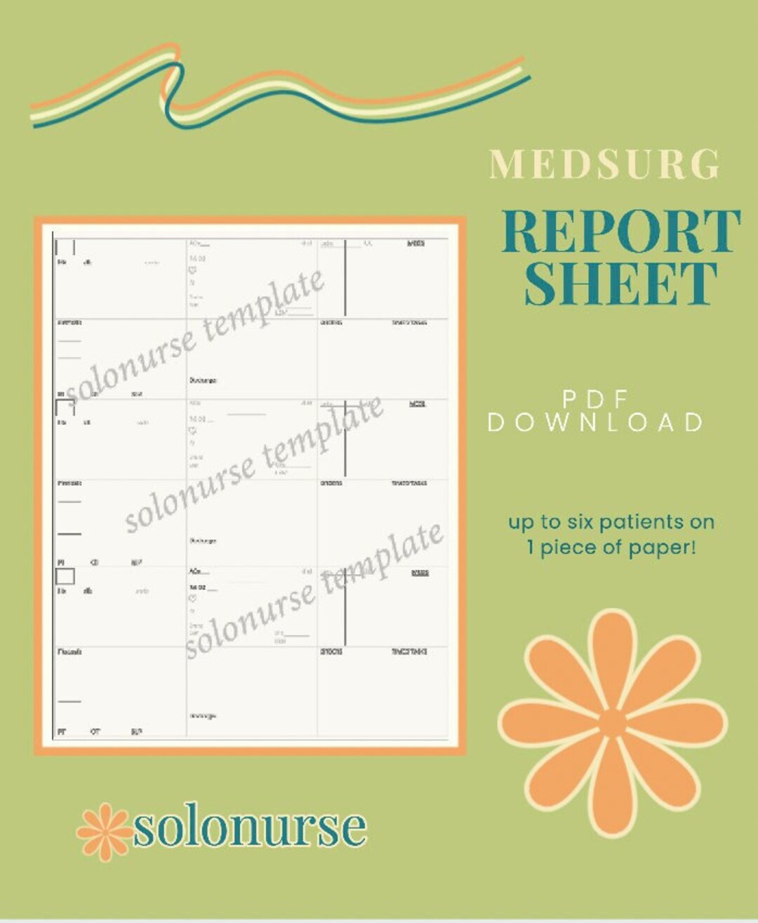 3-6 Patients, 1 Piece of Paper - Etsy