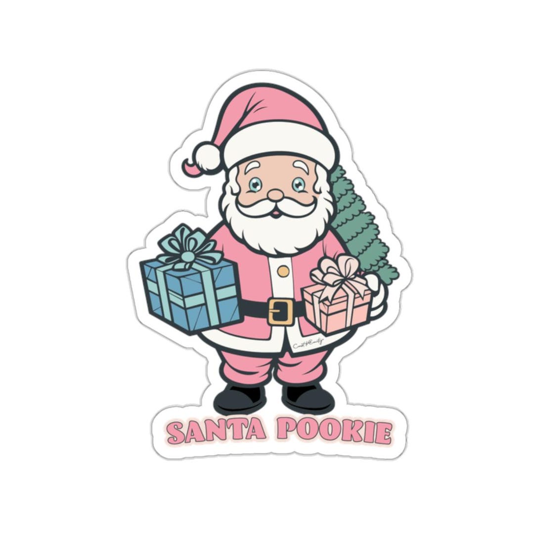 Santa Pookie Kiss-cut Sticker - Etsy