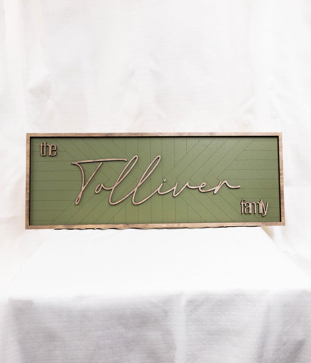 Custom 3D Family Name Sign, Boho Wooden Last Name, Anniversary Gift - Etsy