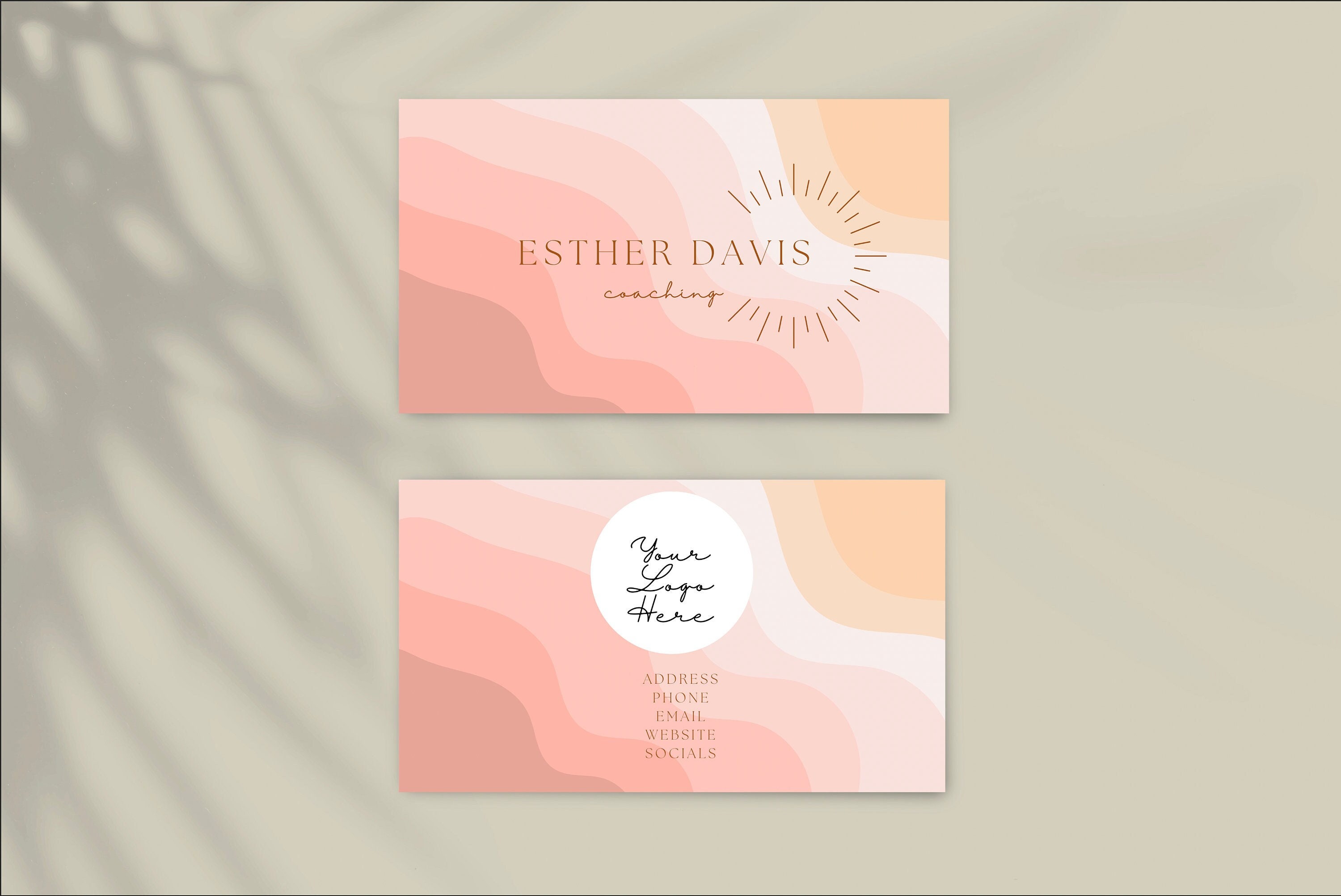 Editable Coaching Business Cards - Etsy Ireland