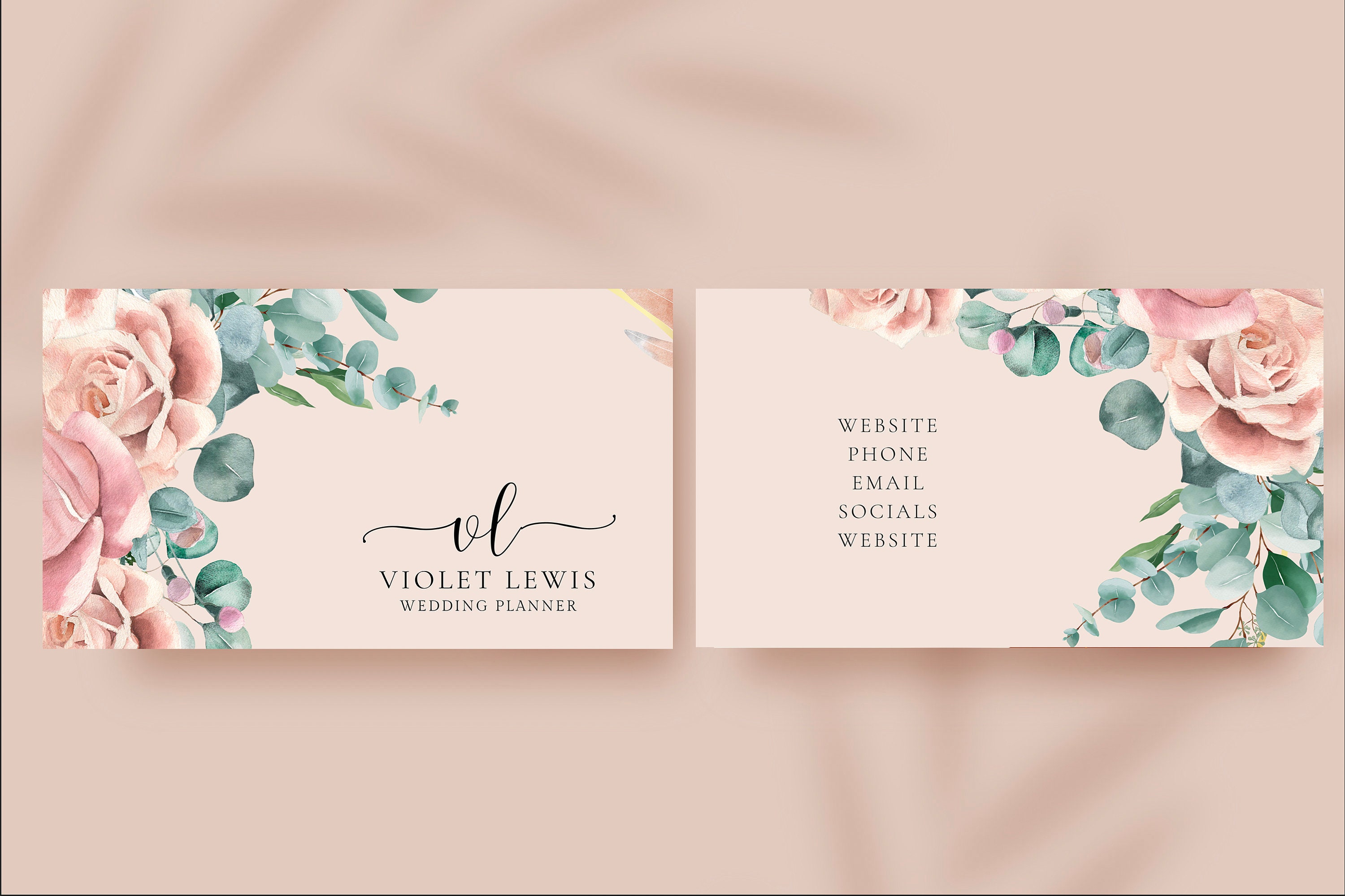 Editable Wedding Planner Business Cards - Etsy