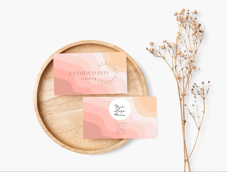 Editable Coaching Business Cards - Etsy