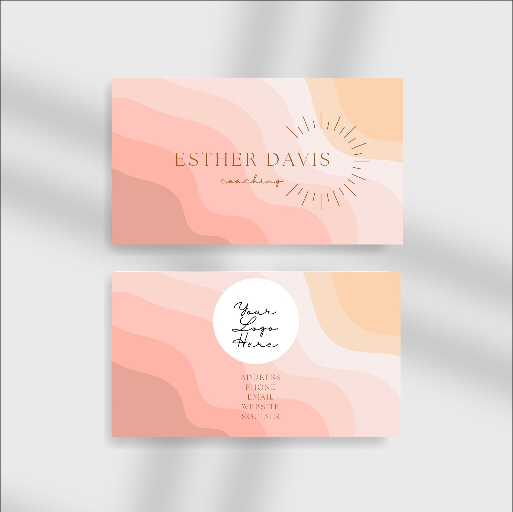 Editable Coaching Business Cards - Etsy Ireland