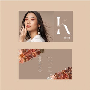 Editable Makeup Artist Business Card Template - Etsy